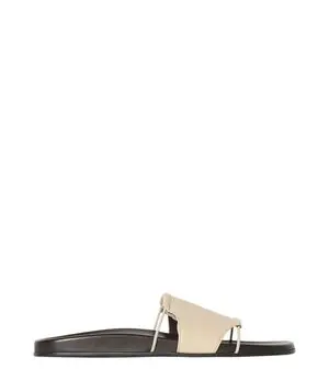 THE ROW Vivienne Slide - Cold Ivory