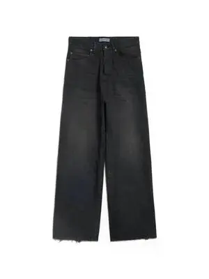 Balenciaga Wide-leg Jeans - Black