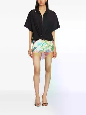DONDE ESTEBAN Sonido Bestial Mini Skirt - White