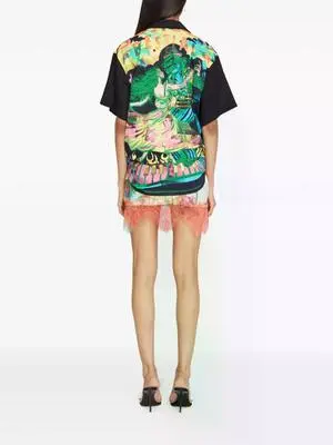 DONDE ESTEBAN Sonido Bestial Mini Skirt - White