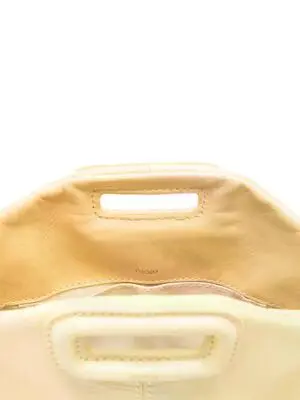 Maje Mini Miss M Fringed Leather Tote Bag - Yellow