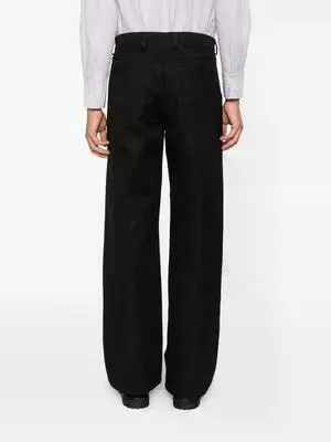 RIER Straight-leg Trousers - Black