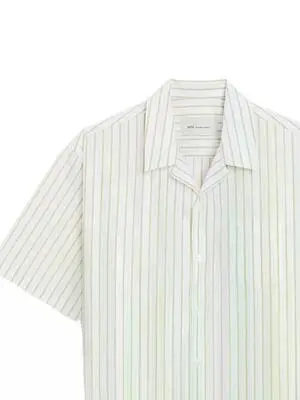 AMI Paris Striped-pattern Revere-collar Shirt