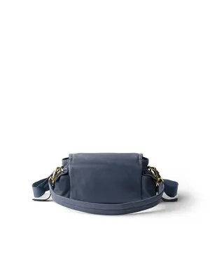 Prada Explore Medium Nappa Leather Shoulder Bag - Blue