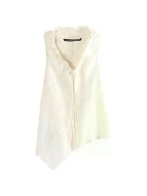 YEHUAFAN Ruffle Trim Top