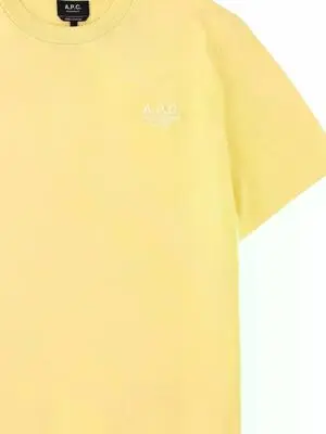 A.p.c. Logo-detail T-shirt - Yellow