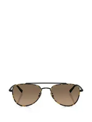 Oliver Spencer Pilot Sunglasses - Brown