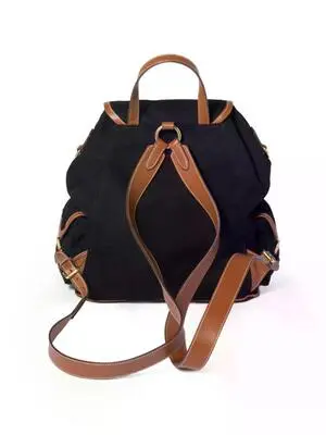 Miu Miu Canvas And Leather Backpack