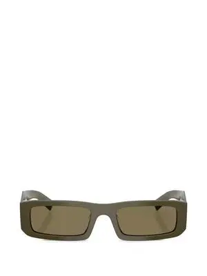 Prada Triangle-logo Sunglasses - Green
