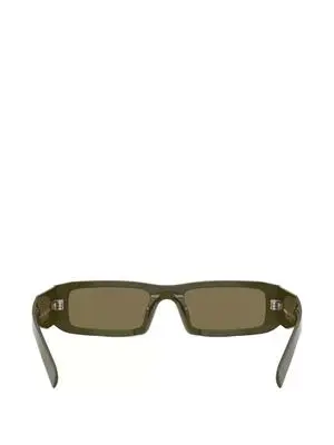Prada Triangle-logo Sunglasses - Green