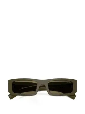 Prada Triangle-logo Sunglasses - Green