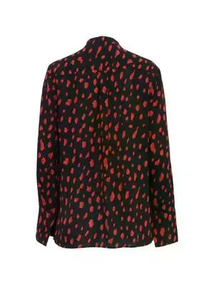 Proenza Schouler Printed Long-sleeve Blouse