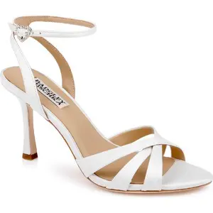 Badgley Mischka Xeilani Ankle Strap Sandal - Ivory Silk