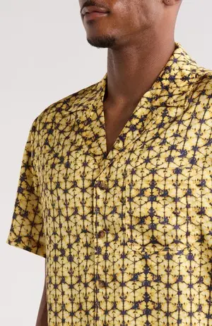 RIZORT Fiz Camp Shirt - Yellow