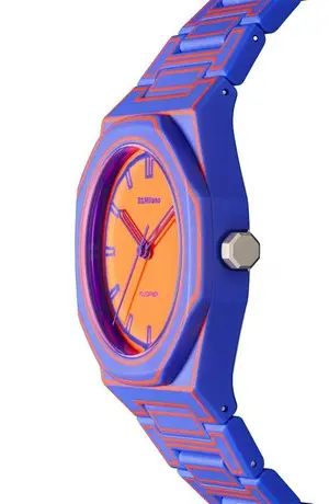 D1 MILANO Polycarbon Bracelet Watch - Blue-orange