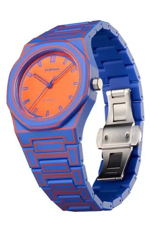 D1 MILANO Polycarbon Bracelet Watch - Blue-orange