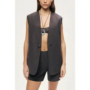 Nocturne Button Detailed Vests For Women