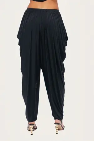 NOCTURNE Draped Relaxed-fit Pants
