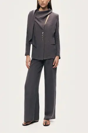 NOCTURNE Relaxed Wide-leg Pants
