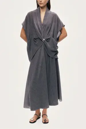 NOCTURNE Flowing Midi A-line Skirt