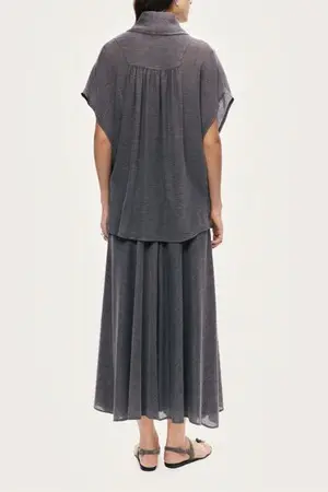 NOCTURNE Flowing Midi A-line Skirt