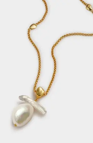 KATIE LOXTON Sol Pearl Necklace