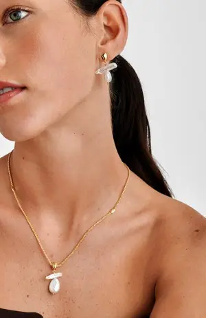 KATIE LOXTON Sol Pearl Necklace