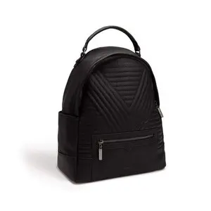LABANTE LONDON Camberwell Quilted Vegan Backpack - Black
