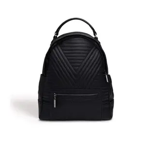 LABANTE LONDON Camberwell Quilted Vegan Backpack - Black
