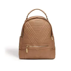 LABANTE LONDON Camberwell Quilted Vegan Backpack - Brown