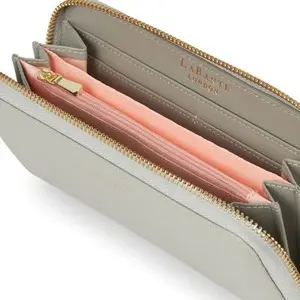 LABANTE LONDON Serene Vegan Zip Around Wallet - Grey