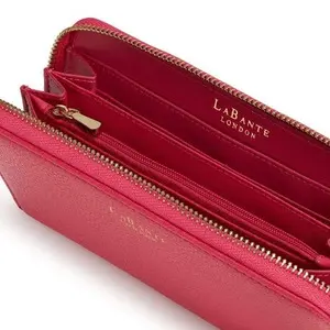 LABANTE LONDON Serene Vegan Zip Around Wallet - Pink