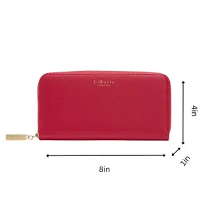 LABANTE LONDON Serene Vegan Zip Around Wallet - Pink