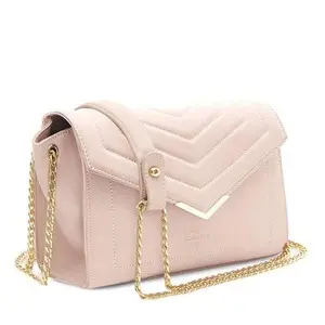 LABANTE LONDON Kensington Quilted Vegan Cross-body Bag - Nude