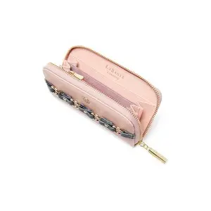 LABANTE LONDON Ellen Vegan Zip Around Wallet - Pink