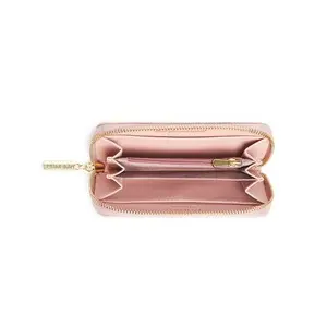 LABANTE LONDON Ellen Vegan Zip Around Wallet - Pink