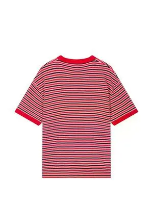 STUDIO TOMBOY Striped Short Sleeve T-shirt - Red