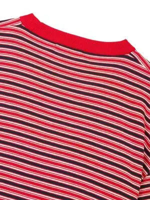 STUDIO TOMBOY Striped Short Sleeve T-shirt - Red