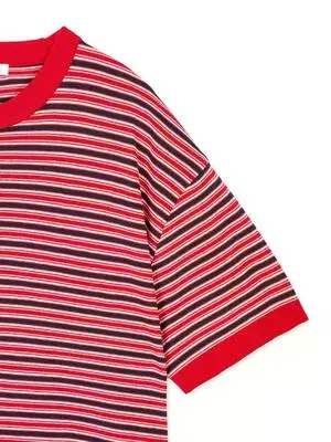 STUDIO TOMBOY Striped Short Sleeve T-shirt - Red