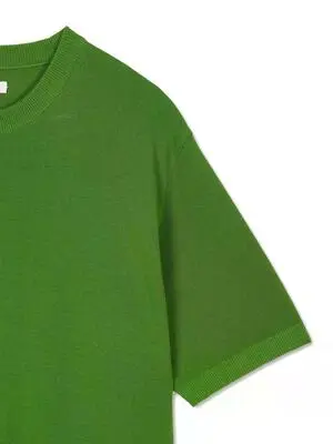 STUDIO TOMBOY Short Sleeve Knit T-shirt With Ribbed Detailing