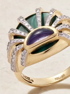 L’ATELIER NAWBAR Sun Down 18-karat Multi-stone Pinky Ring