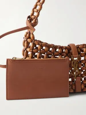 Saint Laurent Le 5 À 7 Woven Shoulder Bag - Red
