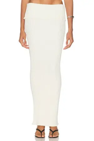 Women's Ribbed Knit Maxi Skirts