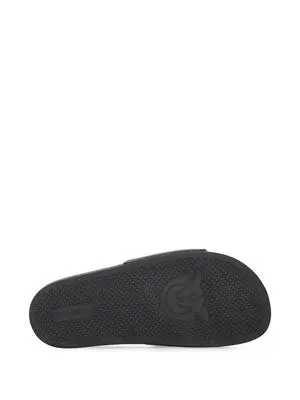 Pinko Embossed-logo Slides - Black