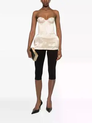 Magda Butrym Silk Corset Top - Neutrals