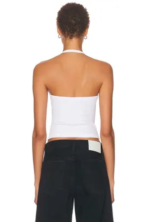 Enza Costa Cotton Rib Halter Top
