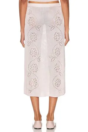 Calle Del Mar Vine Floral Knit Skirt - Primrose
