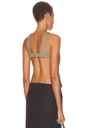 ALFIE Backless Cotton Top - Khaki
