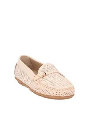 BALDININI Leather Driving Loafers - Blush