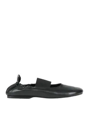 ALOHAS Leather Mary Jane Flats - Black